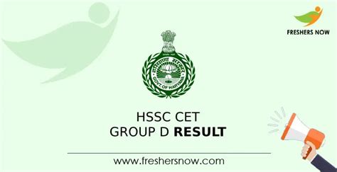 Hssc Cet Group D Result 2024 Released Cut Off Merit List