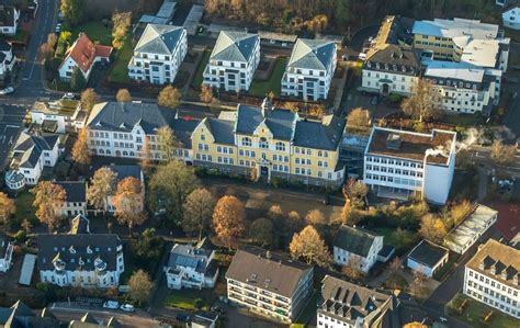 Attendorn aus der Vogelperspektive Schulgebäude des Gymnasium Rivius