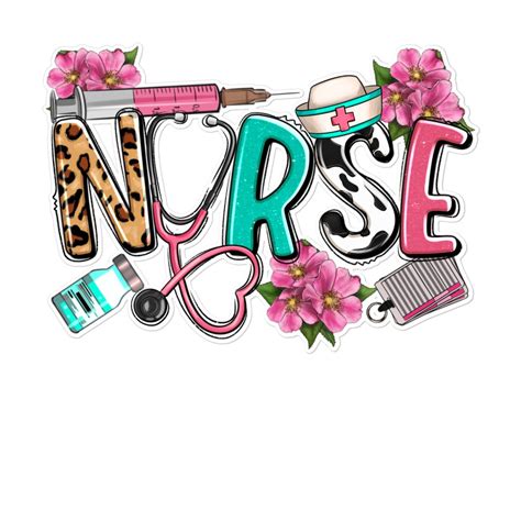 Nurse Sticker In 2025 Nurse Stickers Nurse Clip Art Nurse