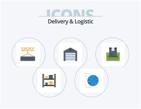Delivery And Logistic Flat Icon Pack 5 Icon Design Order Delivery