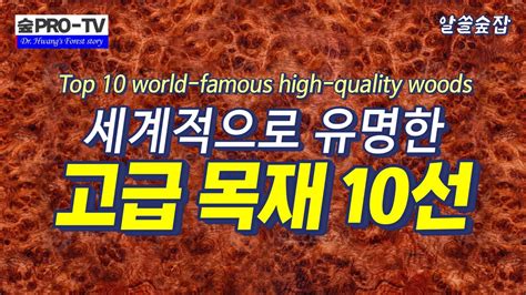 고급 목재 10선 Youtube