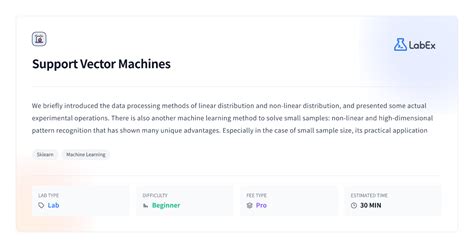 Support Vector Machines Labex