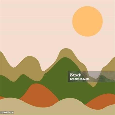 산 장면 추상 배경 풍경 에서 파스텔 벽 타이포그래피 인사말 카드 이벤트 전단지 포스터 스토리 배너 초대장 소셜 미디어 광고 잡지 파티에 대한 크리 에이 티브 최소 벡터