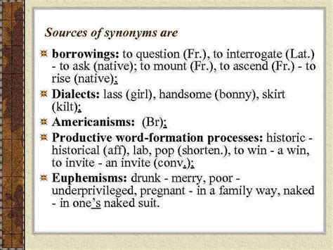 Synonyms Classification Of Synonyms Definition And Classification
