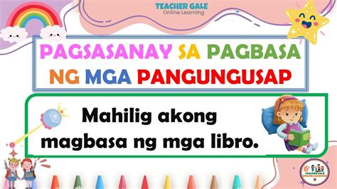 Grade 1 Grade2 And Grade 3 Ll Pagsasanay Sa Pagbasa Ng Mga Pangungusap