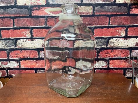 One Gallon Glass Milk Jug Etsy