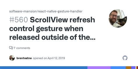 Scrollview Refresh Control Gesture When Released Outside Of The Screen