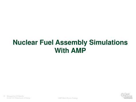 Ppt The Advanced Multi Physics Amp Framework With An Application To Nuclear Reactor