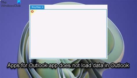 Apps For Outlook Do Not Load Data In Outlook