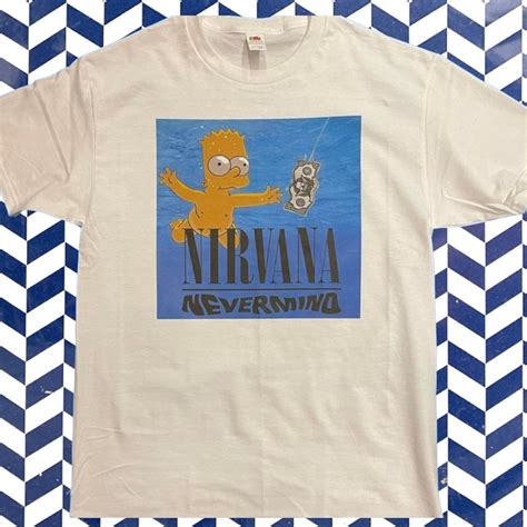 Nirvana Bart Simpson Tribute Graphic T Shirt Gem