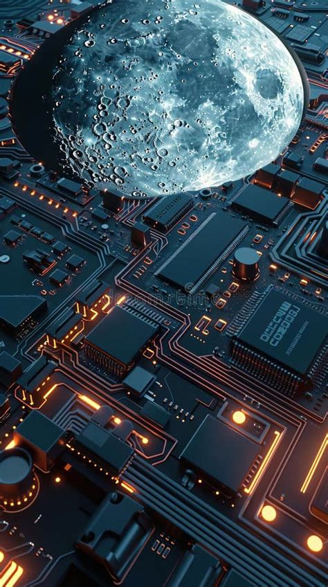 Graphic Of 3d Model Of Futuristic Technology Data Graph On An