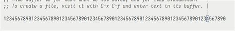 为什么global Display Fill Column Indicator Mode的竖线会显示在第64列 Emacs General
