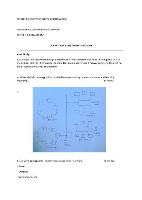 itt300 lab act1 lab itt300 data communications and networking name