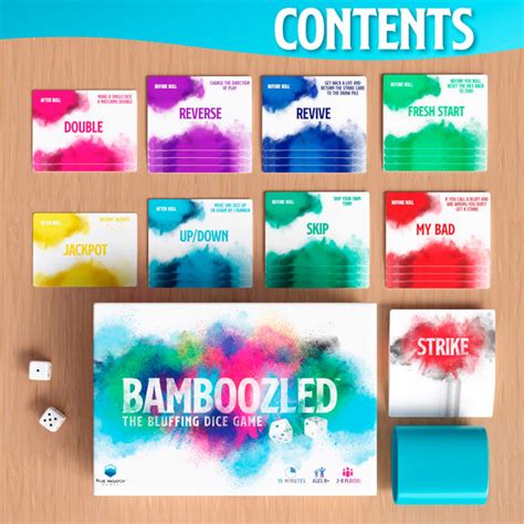 Bamboozled The Bluffing Dice Game Blue Wasatch Games