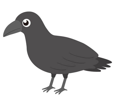 かわいいカラスのイラスト 無料のフリー素材 イラストエイト