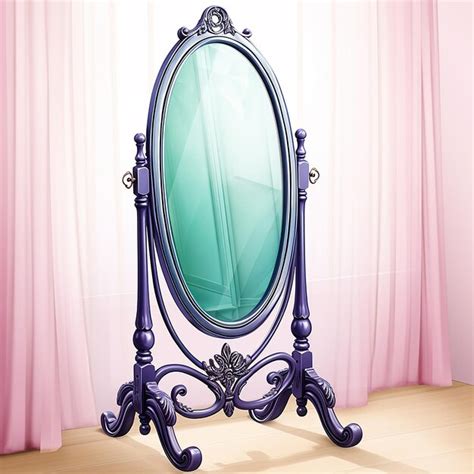 Premium Ai Image Soft Color Glass Mirror Backdrop