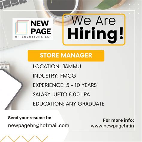 Newpage Hr Solutions Llp On Linkedin Connections Storemanager Storekeeping Store Warehouse