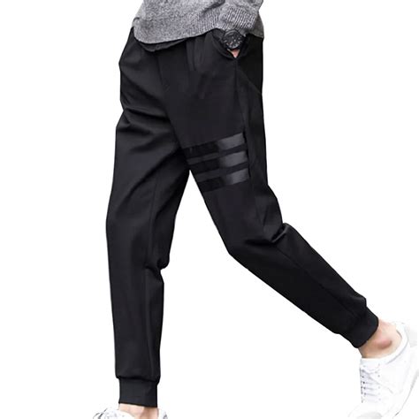 New Spring Breathable Pants Skinnly Pencil Pants Men Slim Fit Mens