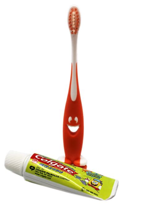 Spongebob Squarepants Suction Cup Toothbrush And Toothpaste Kit Orange