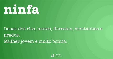 Ninfa Dicio Dicionário Online De Português