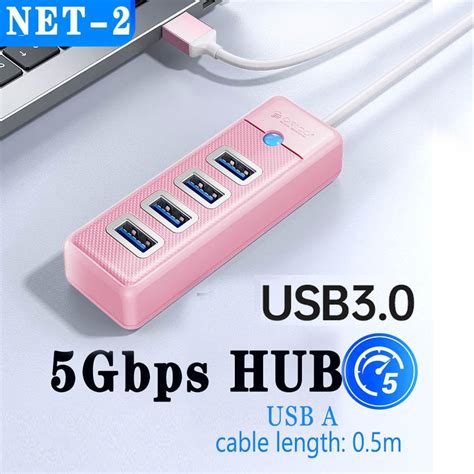 4포트 Usb 30 허브 Usb 허브 고속 Type C 분배기 5gbps Pc 액세서리 멀티포트 허브 4포트 Usb 30 2