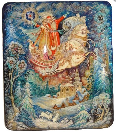 Kovalyeva, Kolui lacquer box, Winter | Image de reve, Peinture russe ...