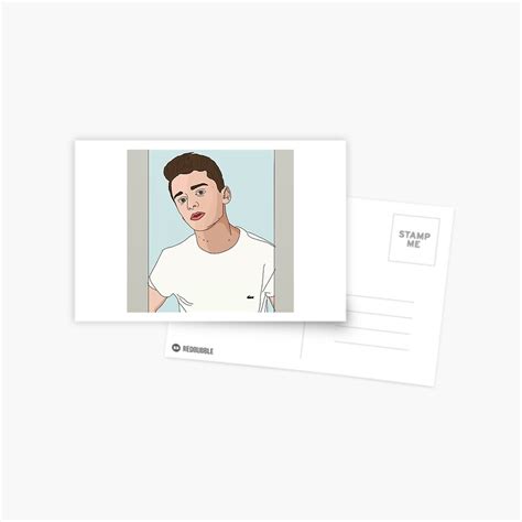 Noah Schnapp Cartoon Drawing Postcard By Rhofacker1121 Redbubble