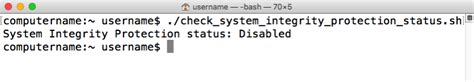 Updated System Integrity Protection Status Reporting Script Der Flounder