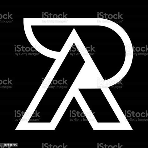 최소한의 Ar 로고 호화로운 배경에 Ra 편지의 아이콘입니다 Ra 모노그램 이니셜을 기반으로 한 로고 아이디어 전문적인 다양한