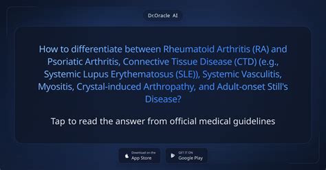 How To Differentiate Between Rheumatoid Arthritis Ra And Psoriatic Arthritis Connective
