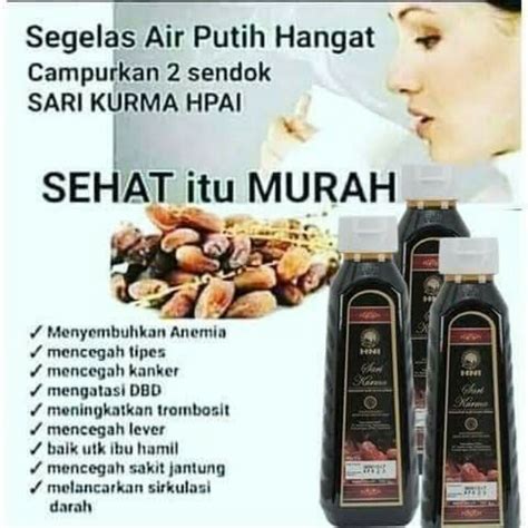 Jual Sari Kurma Hni Hpai Shopee Indonesia