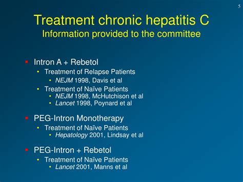 Ppt Advances In The Treatment Of Chronic Hepatitis C Update To The
