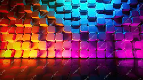 Premium Photo A Photo Of A Hexagonal Grid Wall Art Gallery Background