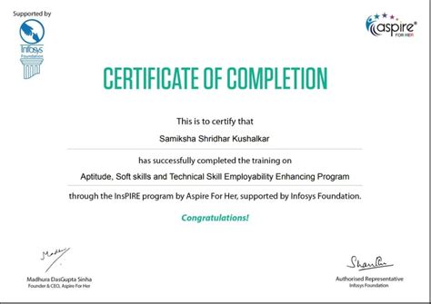 I Am Thrilled To Share That I Have Successfully Completed The Training… Samiksha Kushalkar