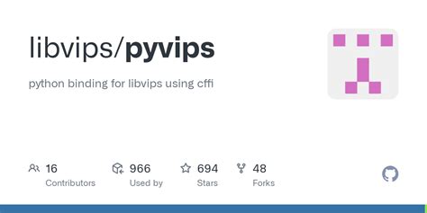 Github Libvips Pyvips Python Binding For Libvips Using Cffi