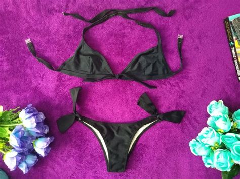 Biquini Preto Moda Praia Feminina Usado 38803876 Enjoei