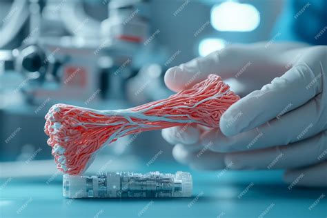 Artificial Muscle In Development Showing A Flexible Polymerbased Fibers Mimicking Human Muscle