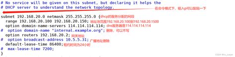 【linux网络】手把手实操linux系统网络服务dhcp dhcp linux配置 csdn博客