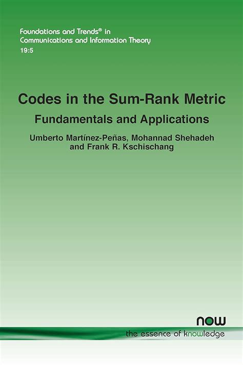 codes in the sum rank metric fundamentals and applications martínez