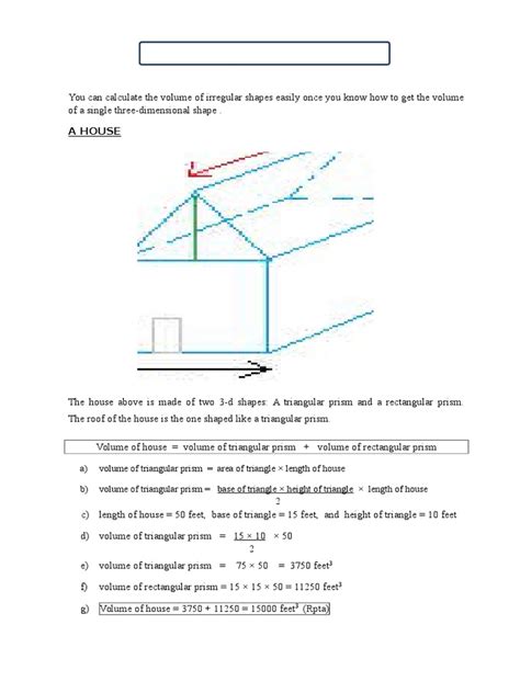 Irregular Rectangular Prism Volume