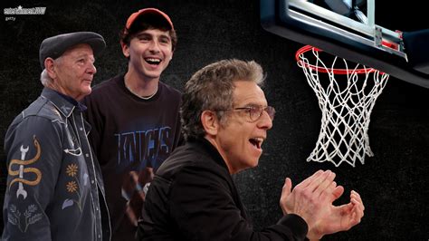 Bill Murray Timothée Chalamet Ben Stiller And More Hit Up Knicks Game
