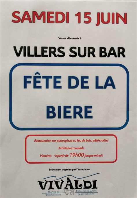 Rdv à La Mairie De Villers Sur Bar Vivaldi Association Facebook