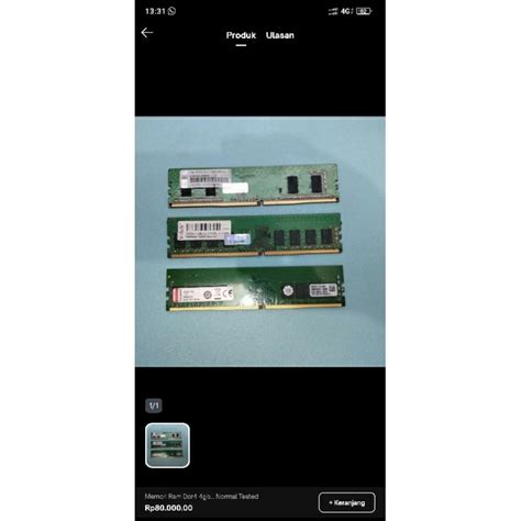 Jual Ram Komputer Bekas Shopee Indonesia