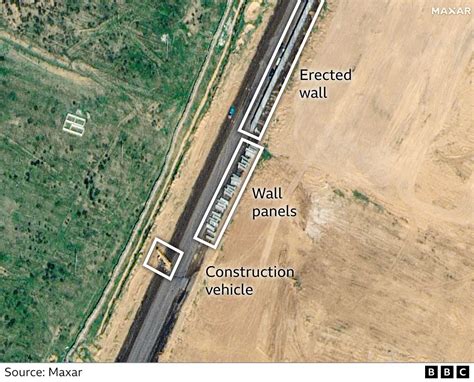 Israel Gaza War Satellite Images Show Construction On Egypts Border