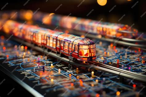 Premium Ai Image Intricted Subway Map Intertwined Lines And Stations Generative Ia