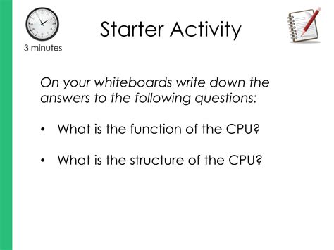 SOLUTION CPU Structure Function Performance Computer Science A Level Powerpoint Notes And
