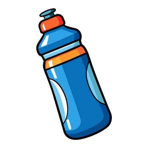 Sports Water Bottle Clipart Cartoon Style Vector Illustration Premium
