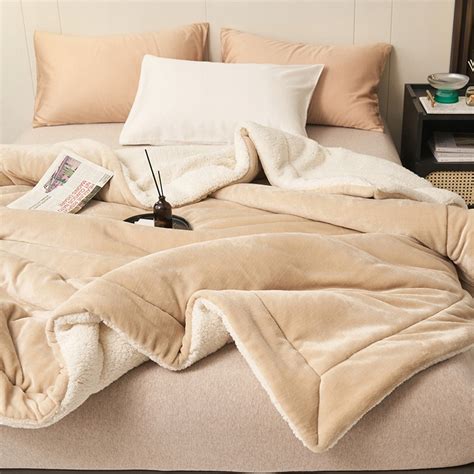 Sofa Gruby Koc Z Polaru Koralowego Jednolity Kolor 12636150485