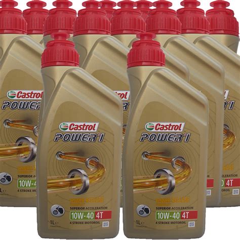 Castrol 10W-40 Power1 4T 12X1L - Buy cheap engine oil.