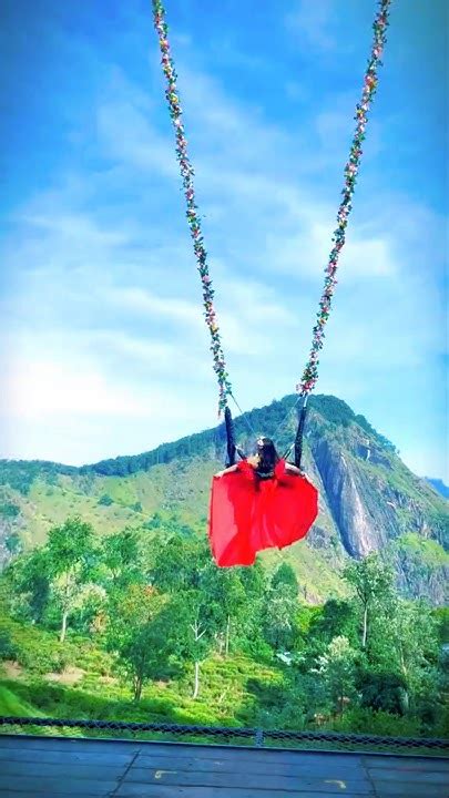 ඇල්ලේ මල් ඔංචිල්ලාව පදින්න යමුද😱💐 Ella Swing Sri Lanka 🇱🇰 Travel